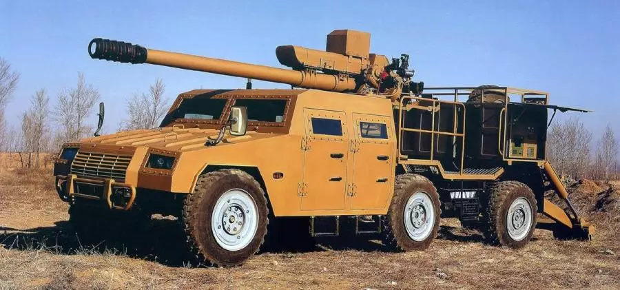 SUV əsasında Çin 122 mm SAU SH2