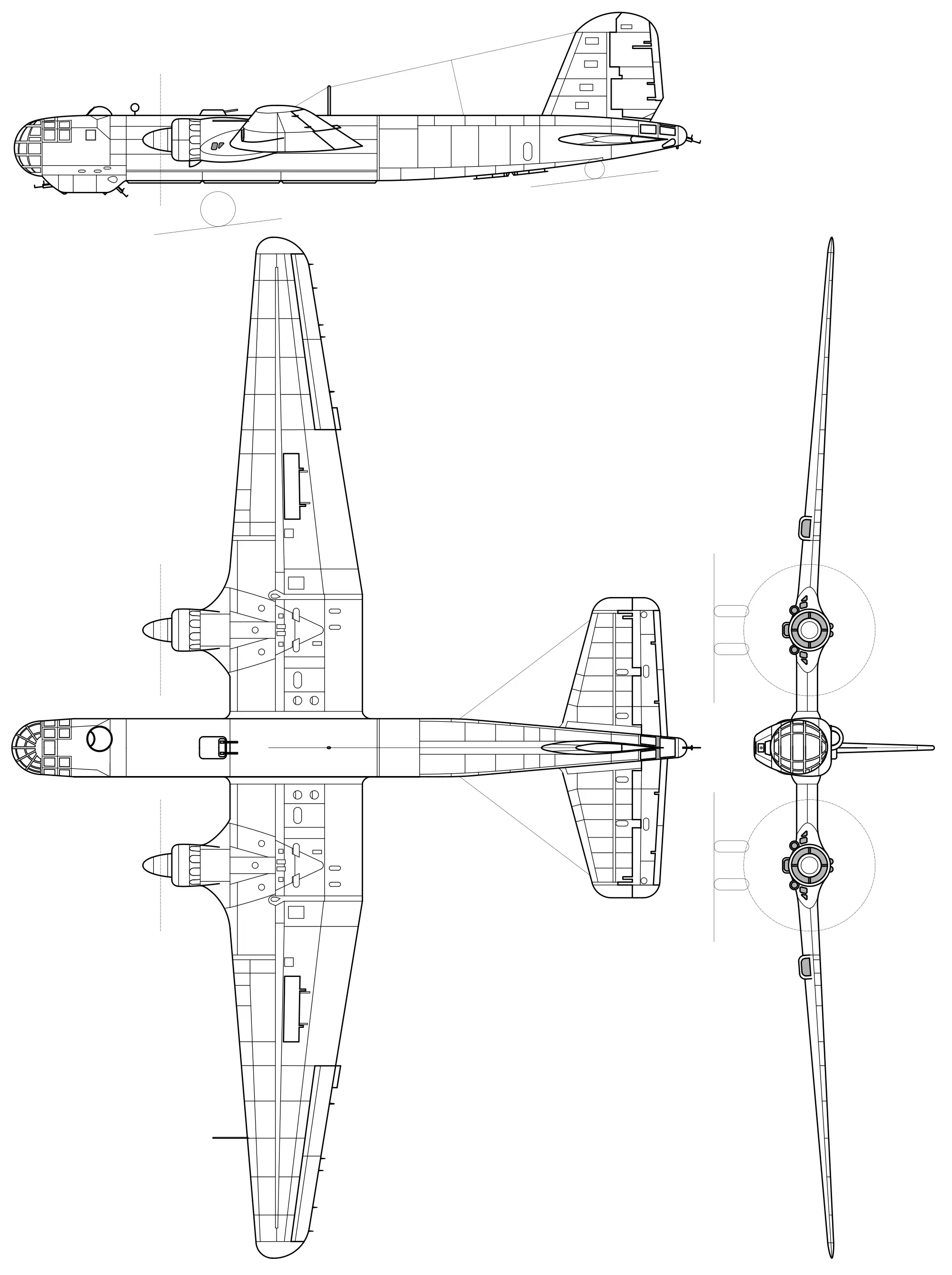 অনেক Bomber তিনি 177 এ -1 স্কীম