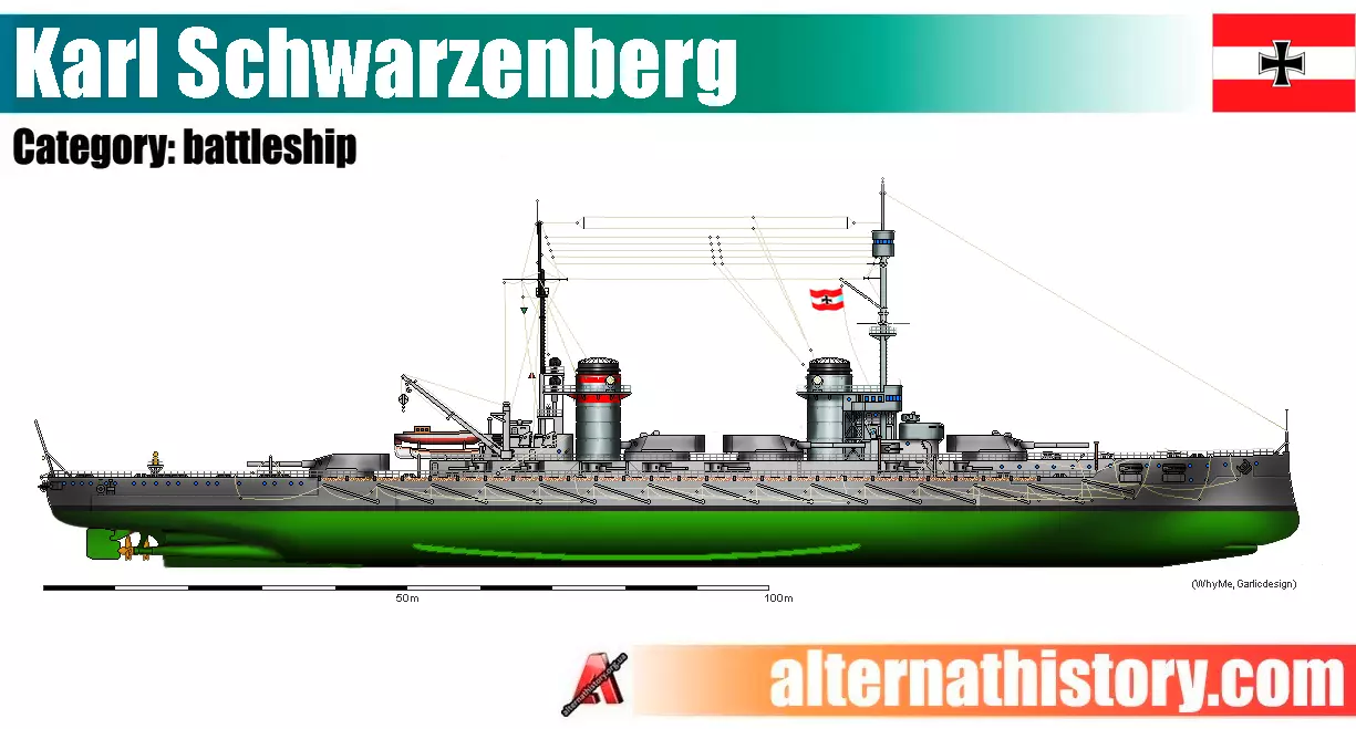 กองทัพเรือของจักรวรรดิเยอรมันในโลกของซาร์อเล็กซี่ Petrovich Linkors เช่น "Karl Schwarzenberg"