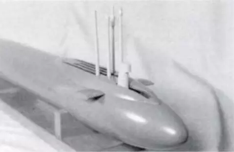 Uss Conform submarine project model, which was closed after the Incident with Enterprise