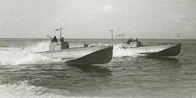 Tele-Controlled Red Army: Wave Management Boats.