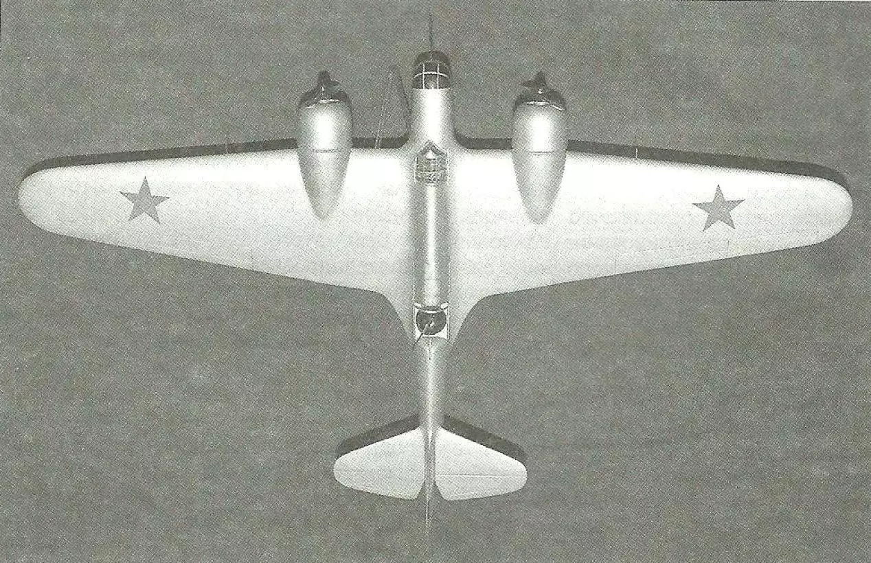 heavy fighter model CI-8 (ANT-46) without dinamoreaktivny guns instead which additional guns mounted