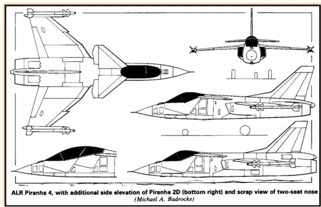 Avió. Projectes no realitzats i prometedors d'avions de combat.