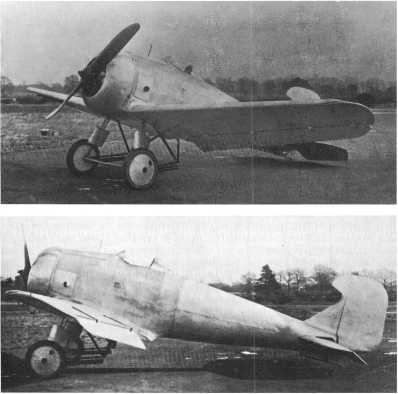 Cel de-al doilea prototip S-2 după salvarea minunată a lui Reineham. Volanul primului prototip S-1 a fost instalat pe mașină înlocuit de mărfurile originale, iar mărfurile balast sunt atașate la suporturile rafturilor principale; Martle Hit, 1924
