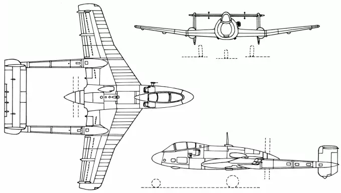 Experimentat Sud-Ouest (Sncaso) So.8000 Aircraft Narval Attack. França