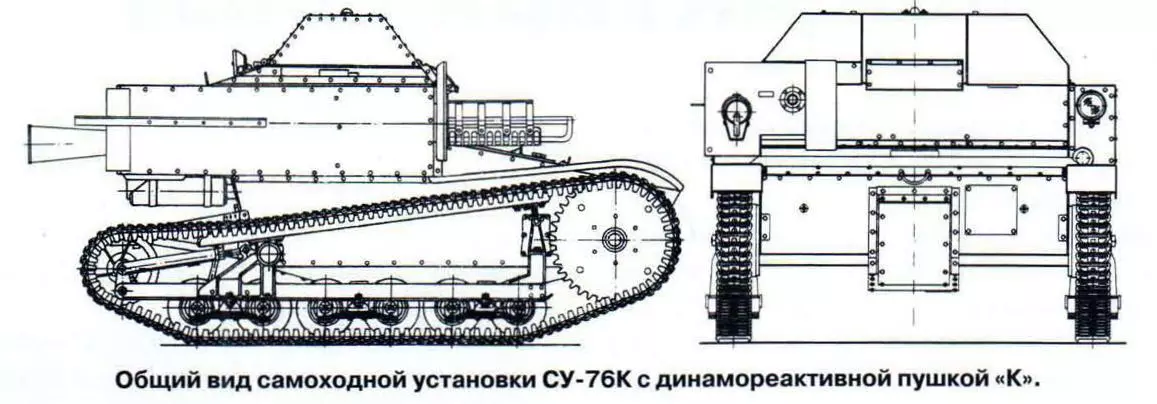 Pilihan sing kurang dikenal T-27. Bagean 5 Instalasi Dipuntahi SU-76K (SU-3)