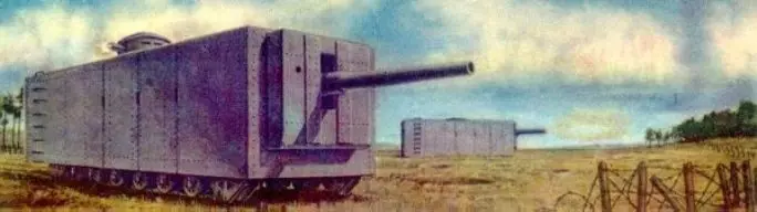 Russian Steam Tank na-ejedebe na narị afọ nke 19.