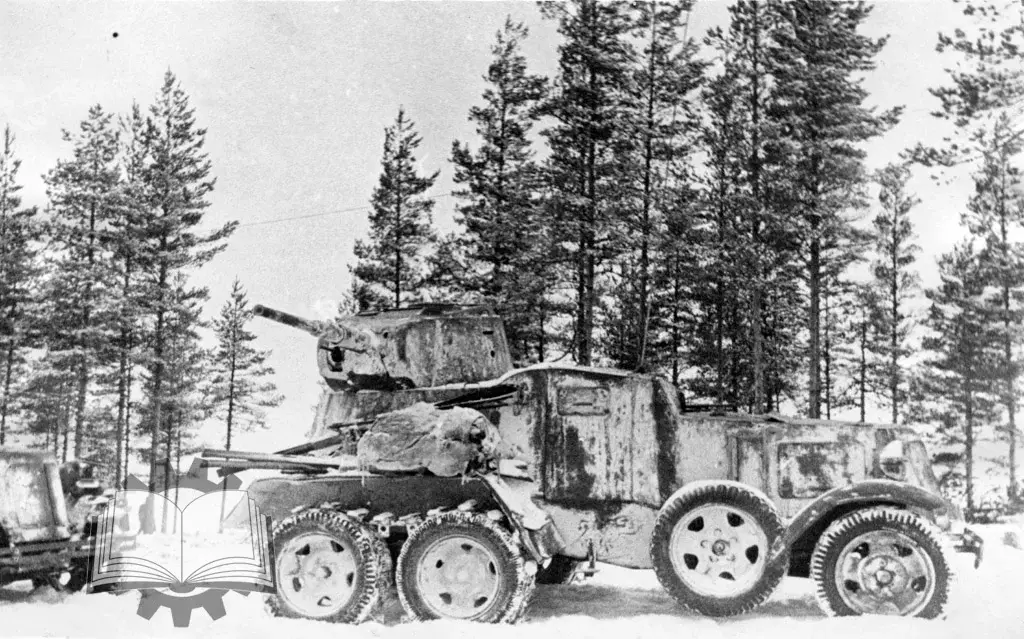 The most combat-ready brigade machines were cannon armored vehicles Ba-10, and they had 28 pieces. Together with them there was a separate company composed of 10 T-60