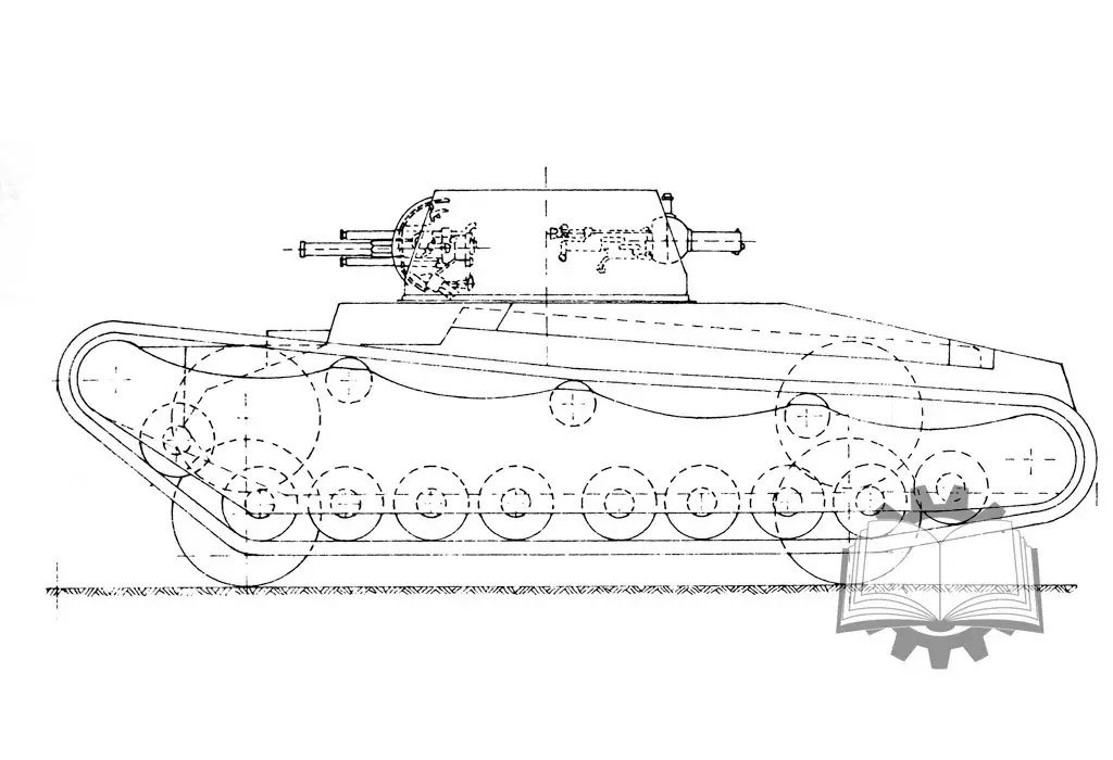 Morero oa tanka-Crawwler tank Škoda skv, pheletso ea 1931