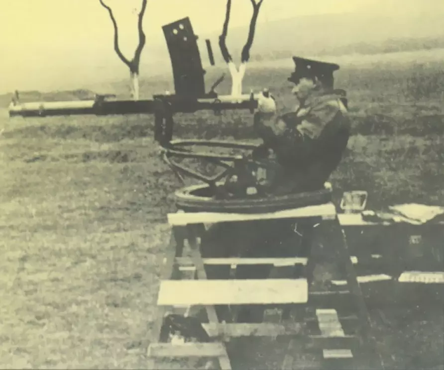 O Semag 23k Cannon en Breg Turture durante as probas no Polygon Milcite, 1925. Karlický V. Zbraně Oerlikon V československé Atmádě Mezi Válkami // ATM, 1996, №12