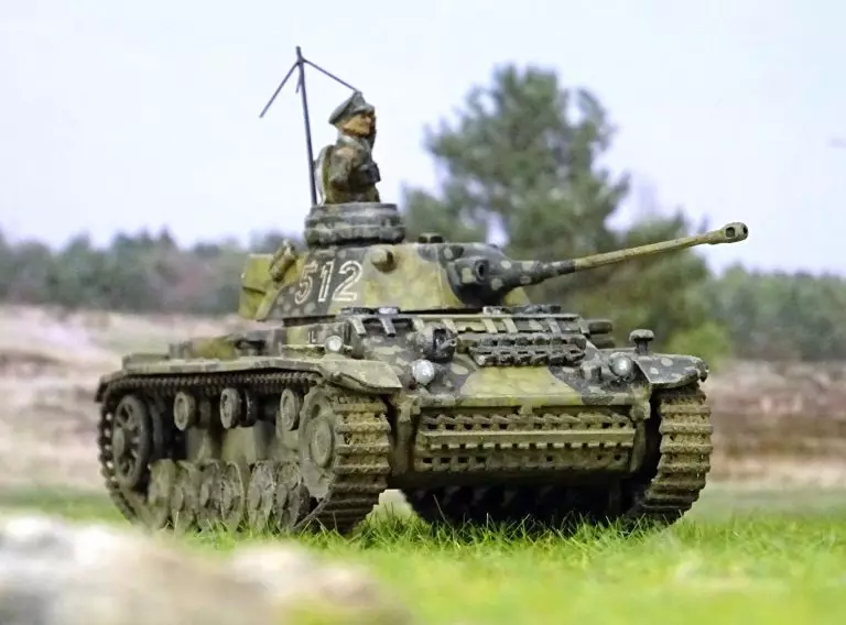 ທາງປັນຍາຢ່າງຮຸນແຮງ tank Panzerspähwagen III AUSF. A. ເຢຍລະມັນ