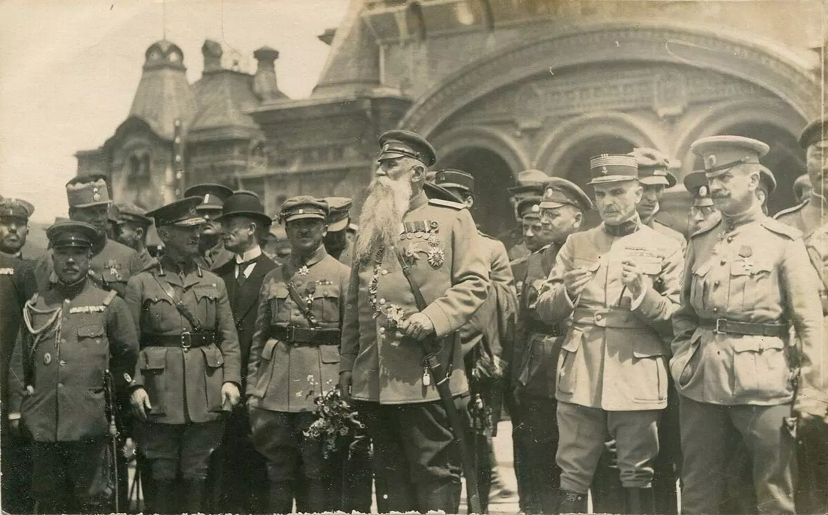 Bílý stráž "Šťastný Chorvatsko" během ruské občanské války