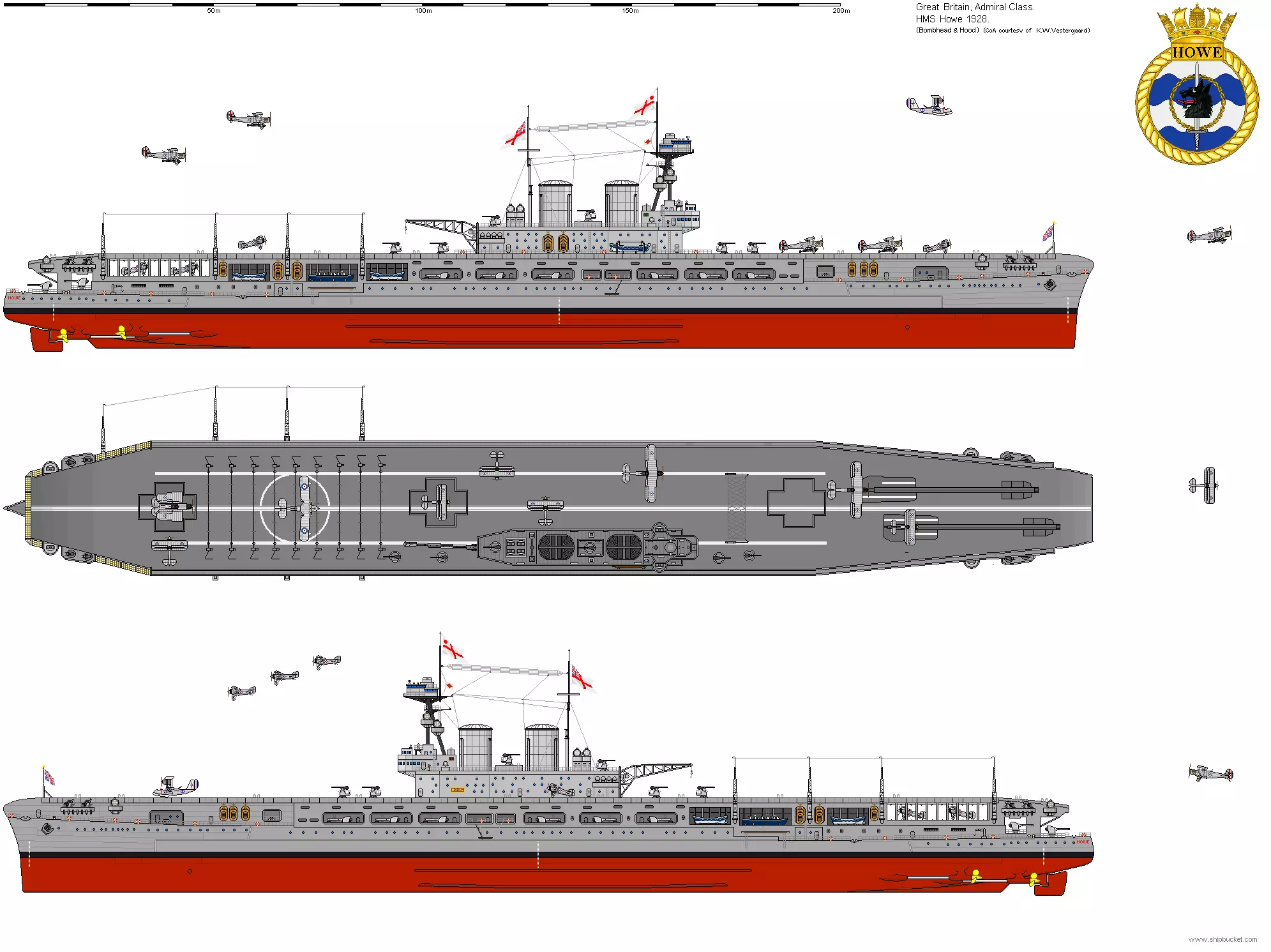 Fra slagskibe til flybærere. Som om British Aircraft Carrier kiggede