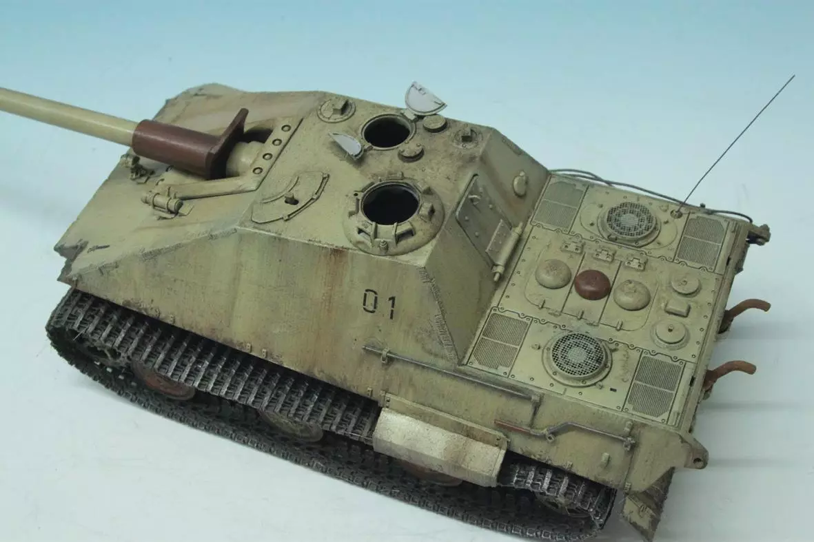 Mbadala wa Tank Fighter E-50 Jagdpanther 3. Ujerumani