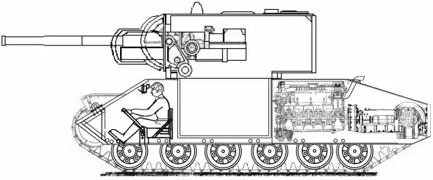 Iniciar a guerra na técnica antiga. T-34 e T-34M do T-28 Tank.