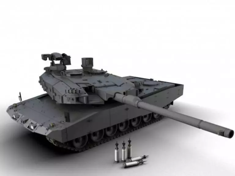 Oht Leopard 2 neThe shongwe pasi pe130 mm mm pfuti