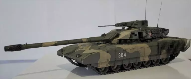 Περαιτέρω ανάπτυξη των Αρματών. T-14a Armatian πυροβολικό