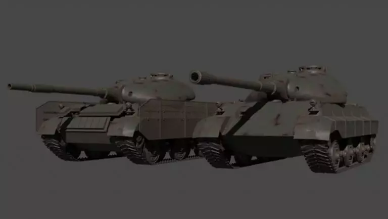 E-50 AUSF տանկերի համեմատություն: Օ and AUSF. Ռ.