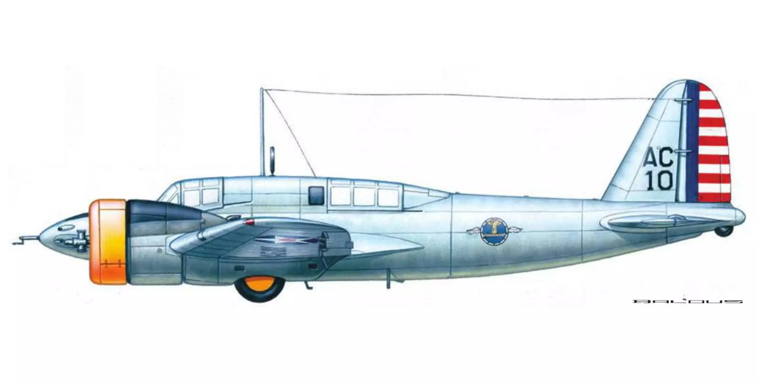 충격 항공기 Curtiss A-18 (A-14) Shrike II. 미국