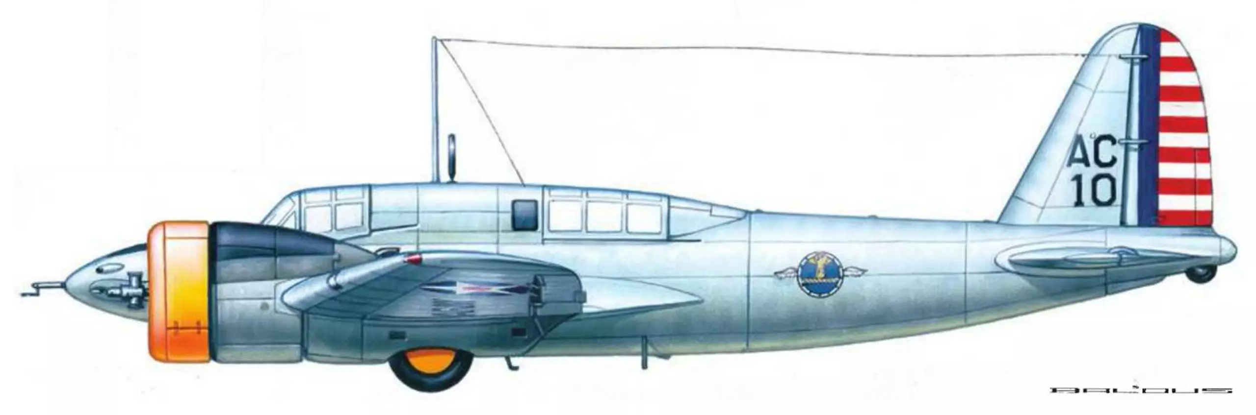 Šoko orlaivių curtiss A-18 (A-14) shrike ii. JAV