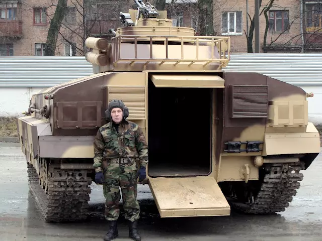 Naujas sunkiųjų šarvuotų personalo vežėjas iš Charkovo - BMP-64. Ukraina