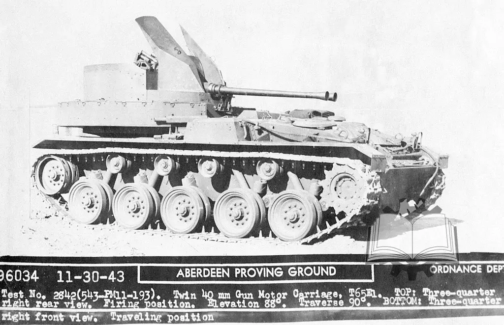 Tapasztalt GMC T65E1 minta, amelyet 1943 novemberében gyártottak