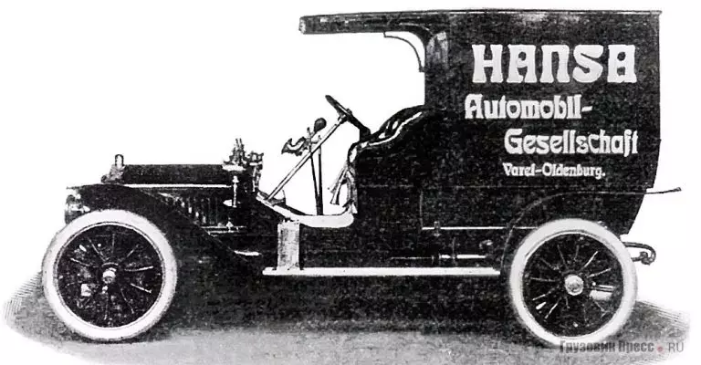 Delivery van Hansa A 4/16 PS, 1909