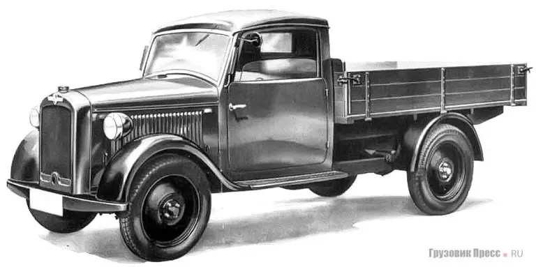 Produk tanaman damai terakhir - truk 1 ton Hansa-Lloyd Express, 1938