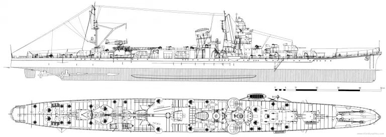 Alternativer Zweig der Kreuzer von Japan für die Spielwelt der Kriegsschiffe