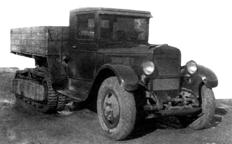 Truck ZIS-22N sunnitud käigukasti röövimisega. Kevad 1940.