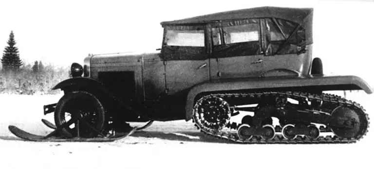 Otomobîla Hydraulîk-a-Kevress-a-Kevress-ê ya li ser gazên gazê. 1934