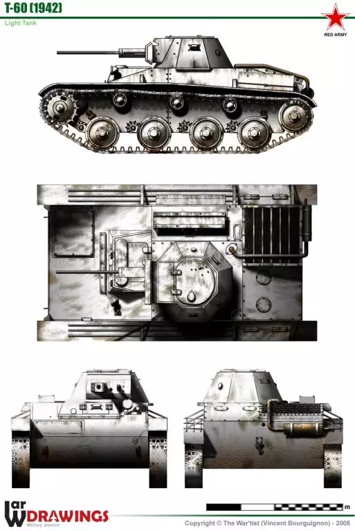 Mikhail Baryatinsky. T-60 - Tank Musim Panas