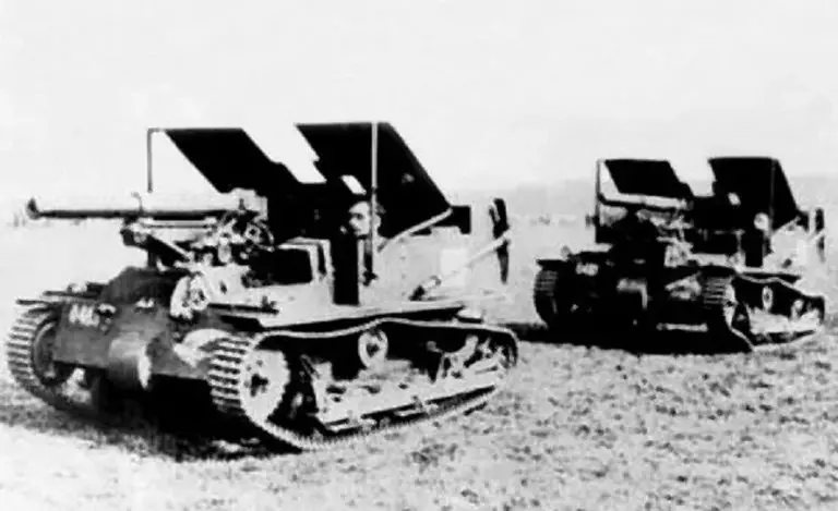 47-mm gun on the chassis of Carden Loyd MK. VI