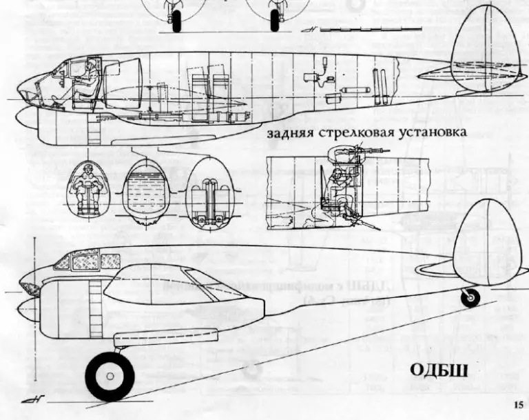 Esquema de un solo avión de ataque ODBSH.