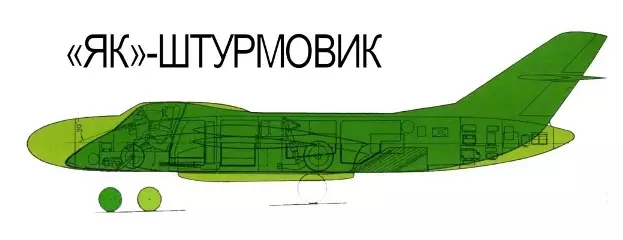 Pieni tunnettu hyökkäys lentokone KB Yakovleva Yak-25lsh