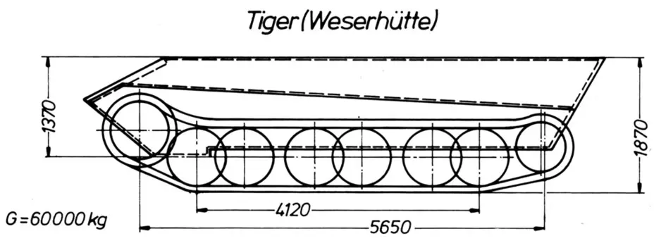 Schizzo misterioso E 75 di Wesherhütte