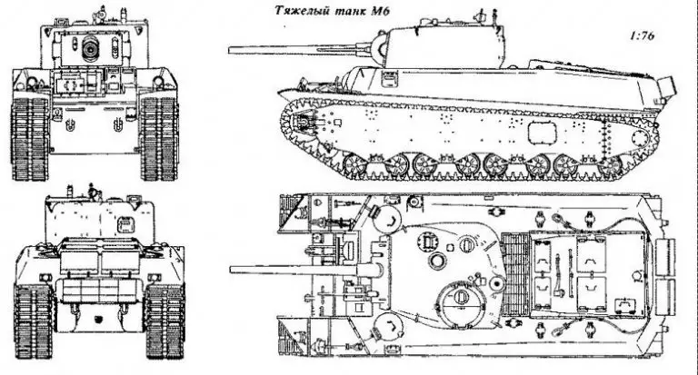 Mai nauyi tank m6. Usa