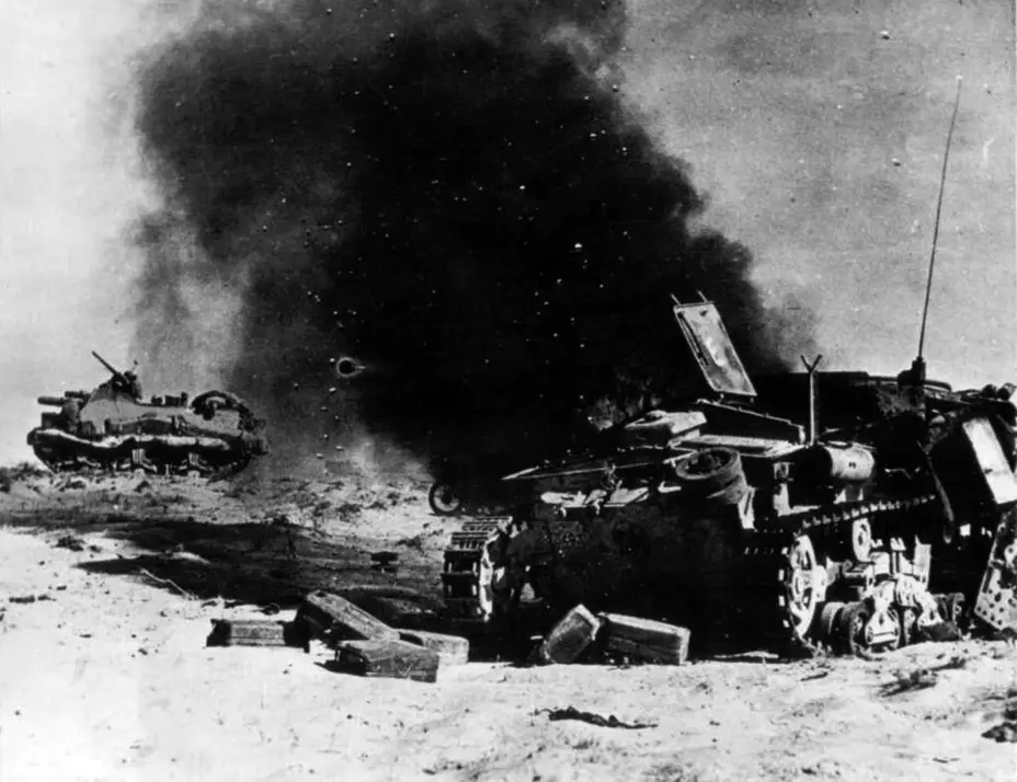 The fighting debut of self-propelled Priest was the battle of El Alamein