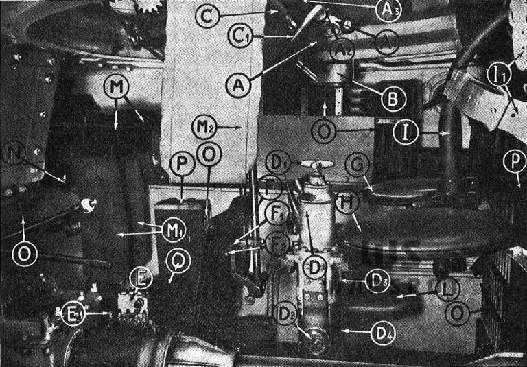 Dentro do departamento de combate. O tanque italiano estaba equipado cunha condución hidráulica do xiro da torre, así como boas vistas