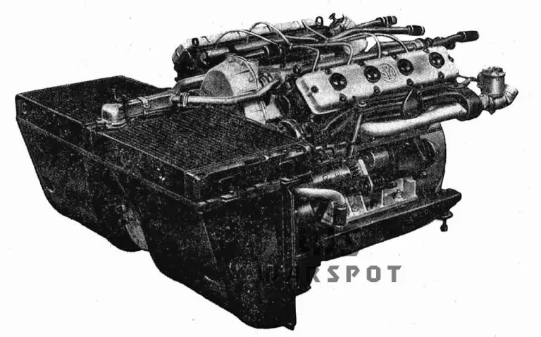 Motor SPA 15TB M 42, a diferenza dos precursores diésel, foi a gasolina