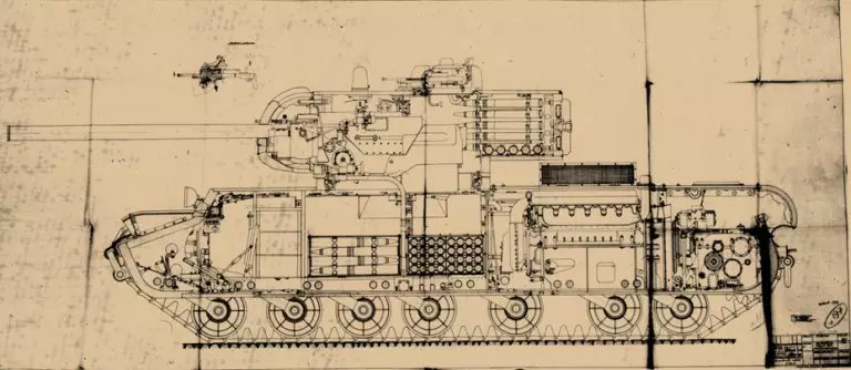 Taqsima lonġitudinali T-220. Datata 6 ta 'Jannar, 1941 datat 6 Jannar, 1941