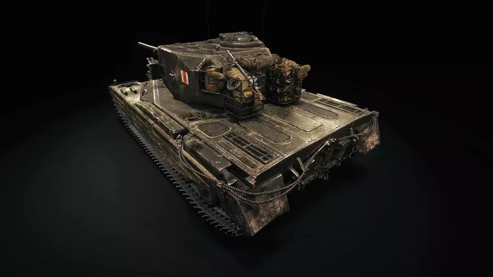 Lladdwr Prydeinig Is-3. Chimera tanc trwm