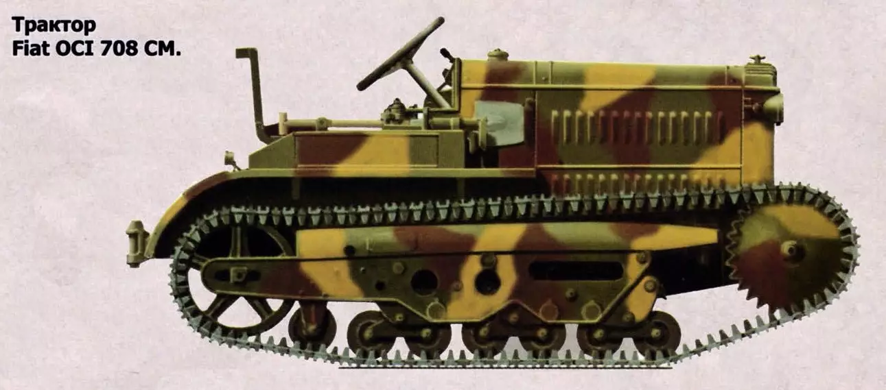 USSR دا سىناق قىلىنغان. FIAT OCI 708 CM تىراكتور