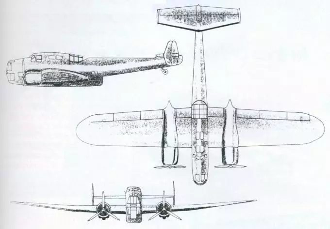 De-touye vèsyon an Breguet 460, ki pwobableman te jwenn deziyasyon an Breguet 461 (Oktòb 1936)