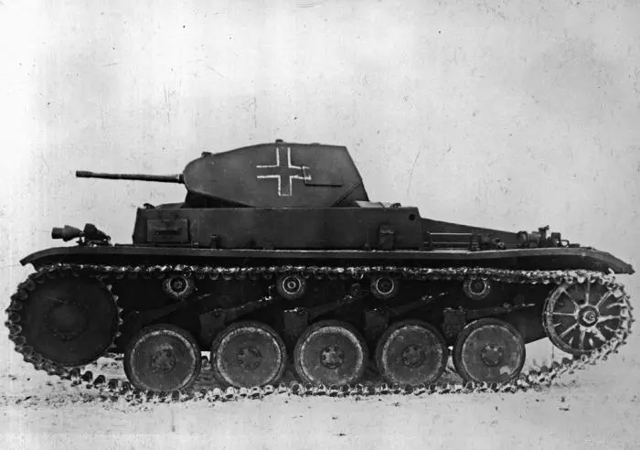 Testet i Sovjetunionen. Lys tank pz.kpfw.ii ausf.c