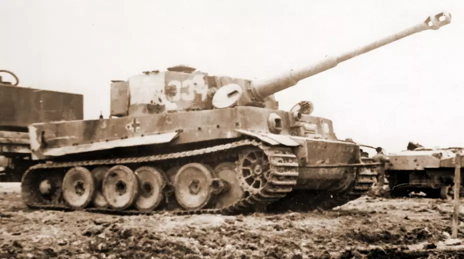 Oheň oči zvířat. Testy ve Spojeném království těžké tanky pz.kpfw.vi tygr 13449_6