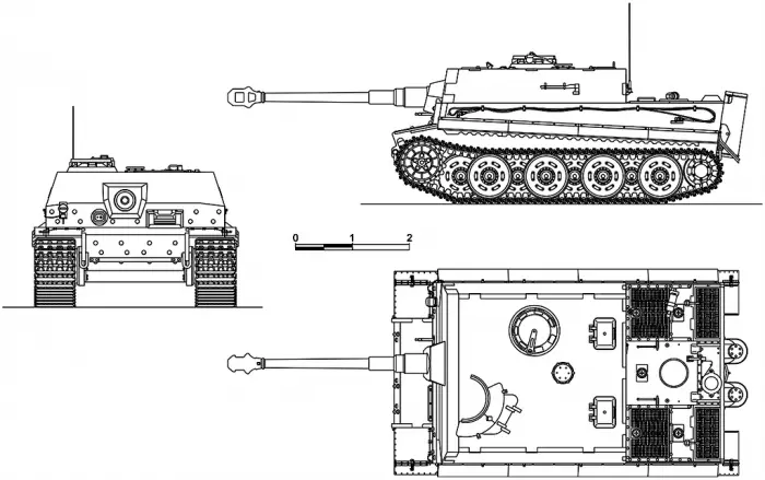 Zvemya Telman. Jagdtiger sd.kfz.183. Mense se Republiek van Duitsland. 1943.