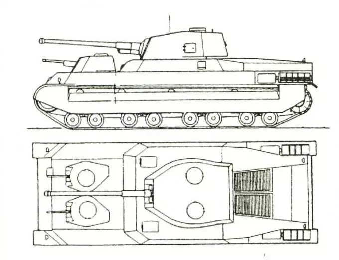 Giants des aufgehenden Sonnenlandes oder der japanischen Support-Tanks projiziert