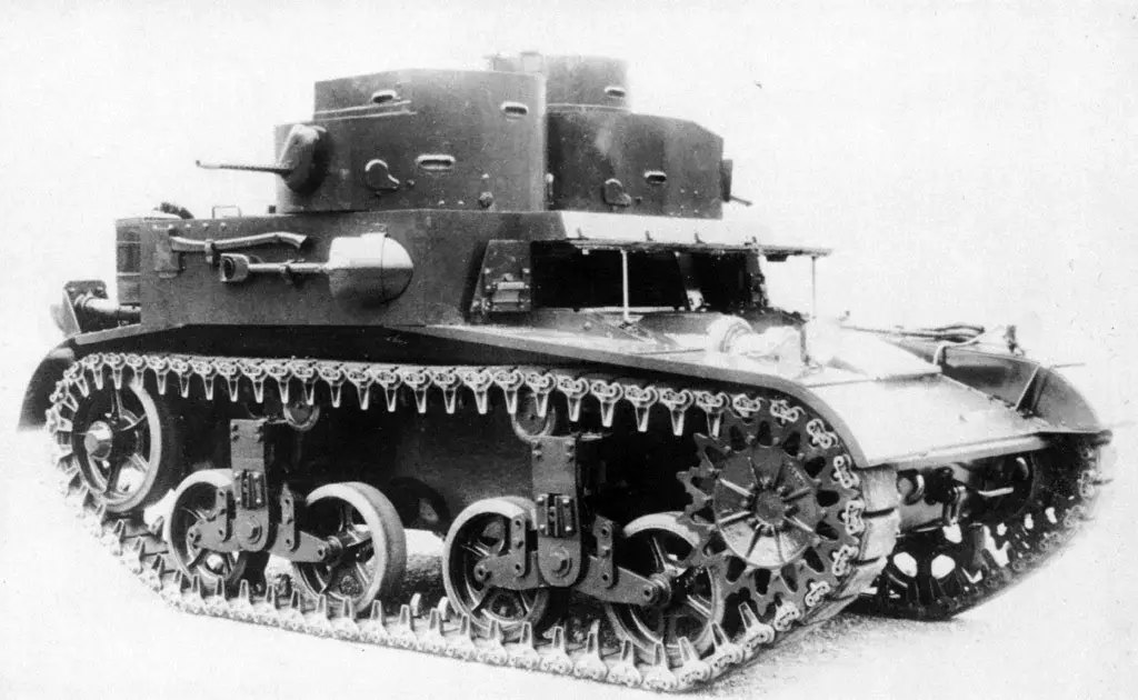 Tank Tank T2E2, di sala 1935-an de, Tank Tank Ronahiyê M2A2