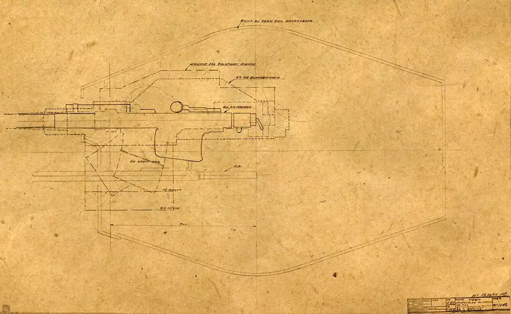 Altènatif 37 mm tank zam bofè opsyon zam. Kòm yon rezilta, yo te chwazi yon zam 20mm Madsen